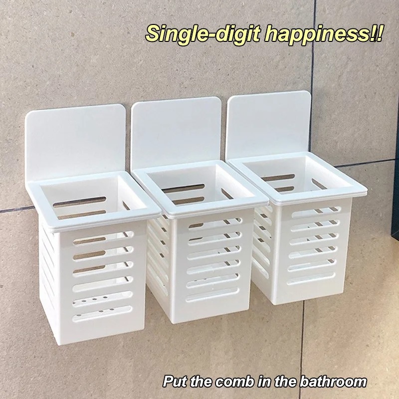 Punch-Free Toothpaste Holder Wall Mounted Toothpaste Organizer Storage ...