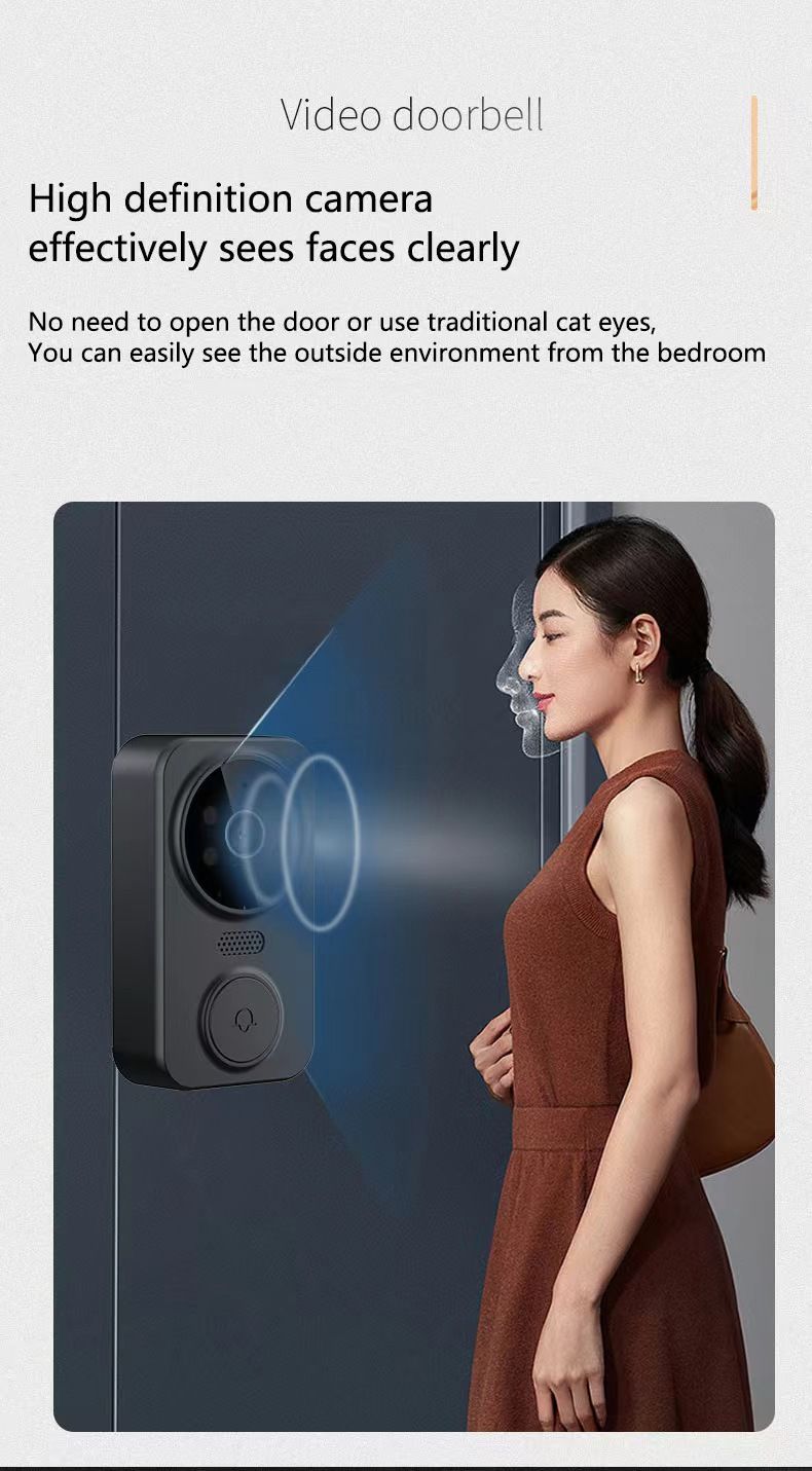wireless visible doorbell intelligent wifi doorbell wireless with camera voice intercom with ...