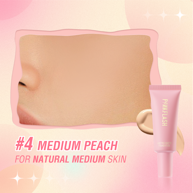 PINKFLASH 2 PCS Foundation + Setting Spray Beginner Face Makeup Set ...