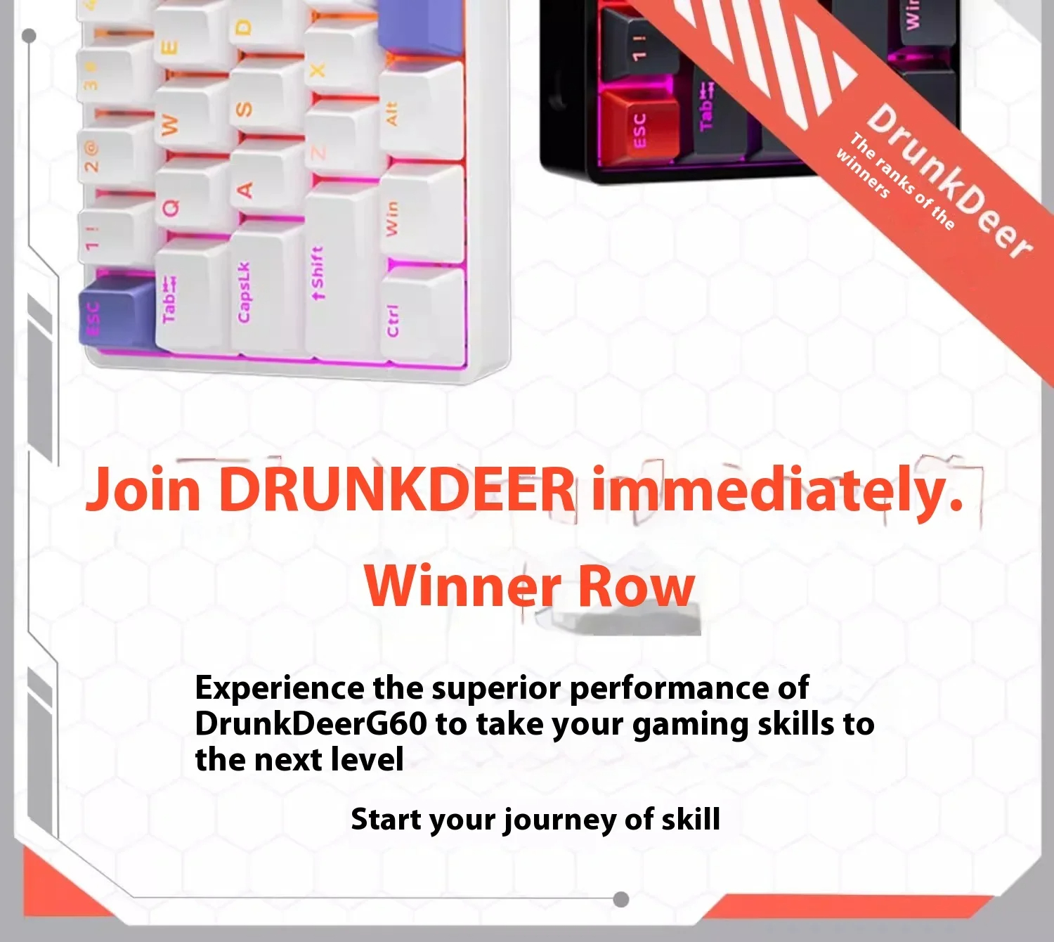 DrunkDeer G60 Wired Magnetic Keyboard RGB Driver Adjustable Hot ...