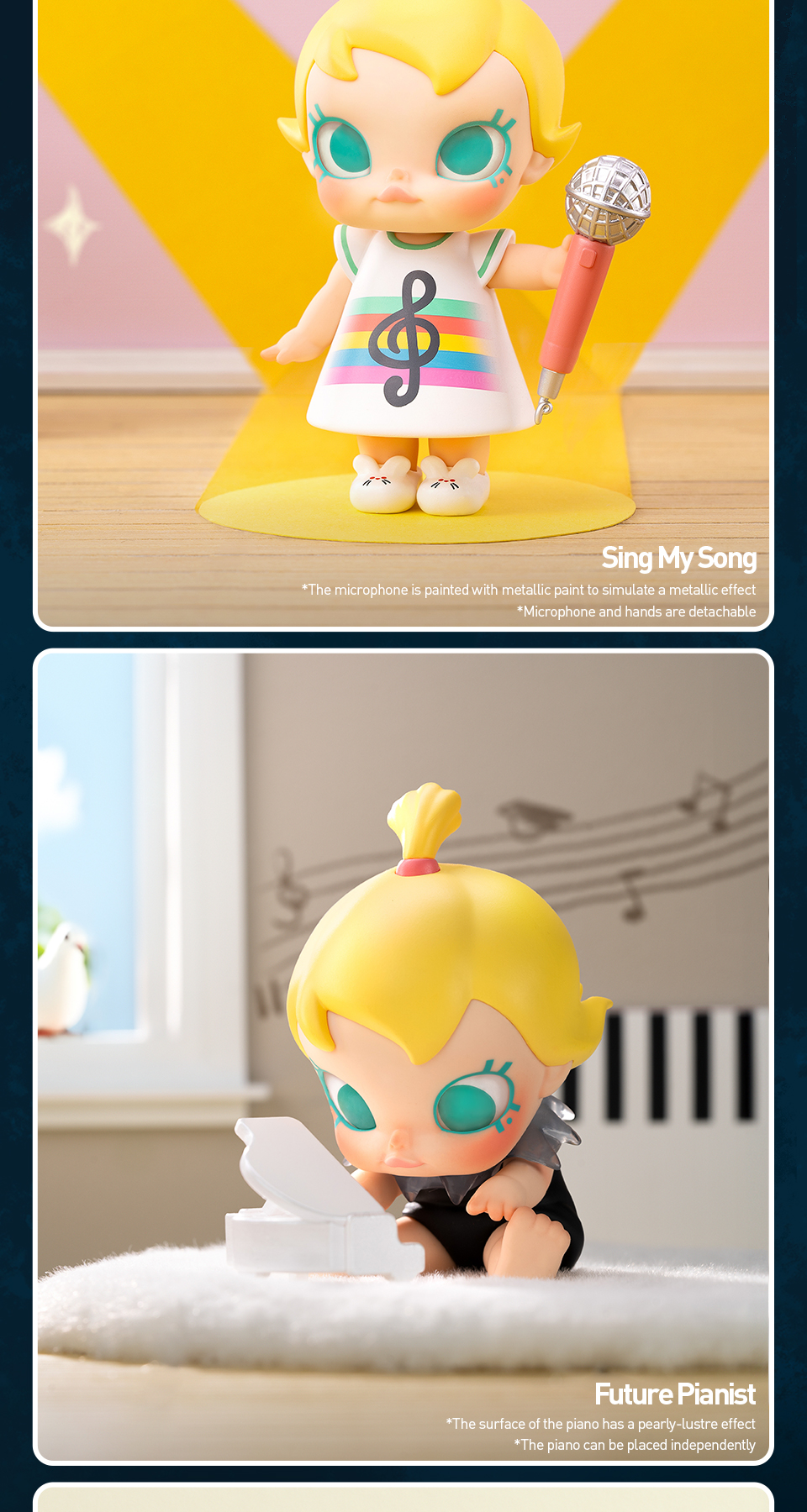 POP MART Baby Molly When I was Three! Series Figures Blind Box Action ...