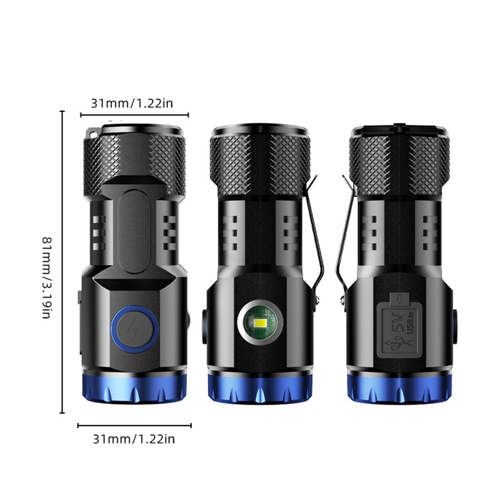 Alonefire X88 6500K 8x P35 LED High Bright Mini Palm Small Flashlight ...