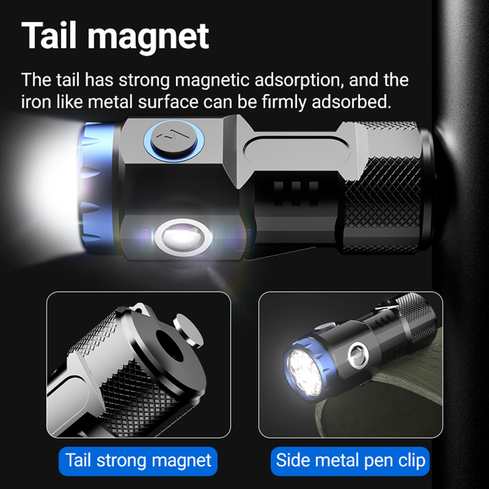 Alonefire X88 6500K 8x P35 LED High Bright Mini Palm Small Flashlight ...