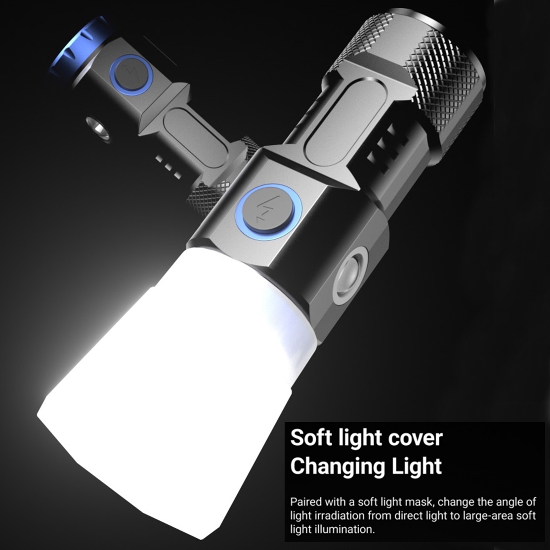 Alonefire X88 6500K 8x P35 LED High Bright Mini Palm Small Flashlight ...