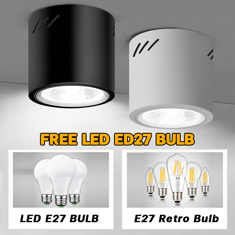 3 Color LED Downlight Pin Light Surface Mounted Ceiling Light spot ...