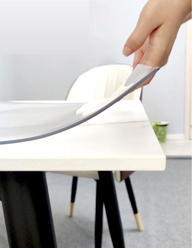 PVC Transparent Table Cloth Soft Glass Waterproof And Oilproof Heat ...