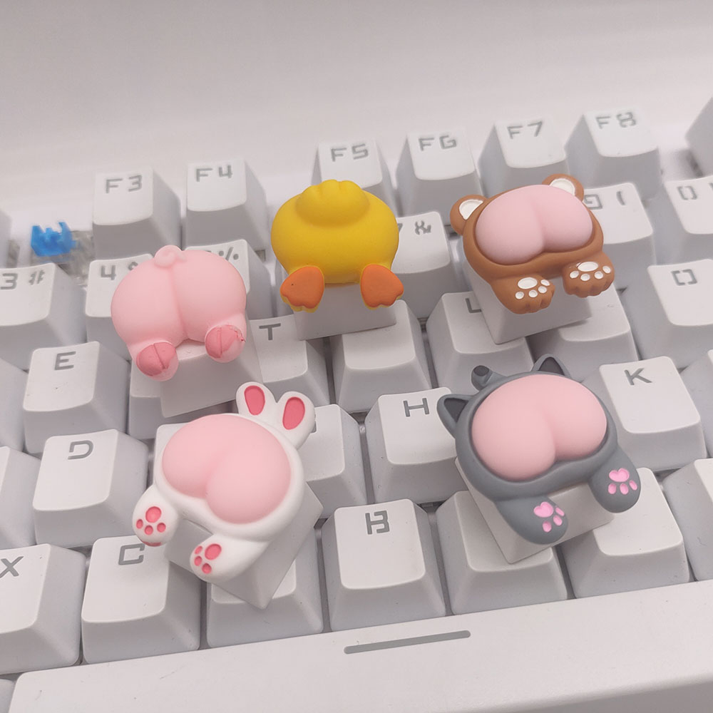 Cat Butt key cap Animal Keycaps For Mechanical Gaming Keyboard Custom ...