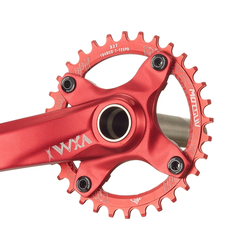 Bicycle Crank 104BCD Round Shape Narrow Wide MTB Chainring Bicycle ...