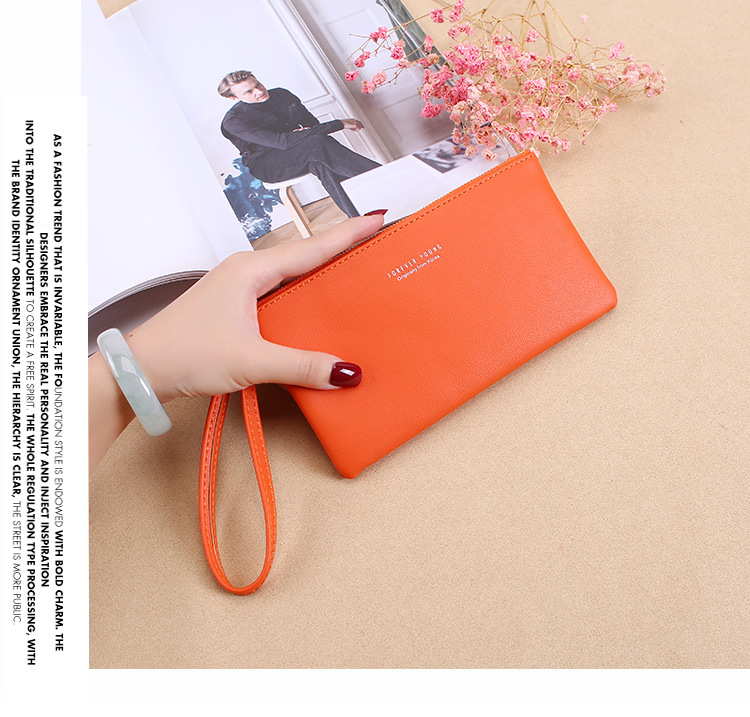 Fashion Wrist Strap Wallet Multifunctional Zipper Clutch Coin Purse ...