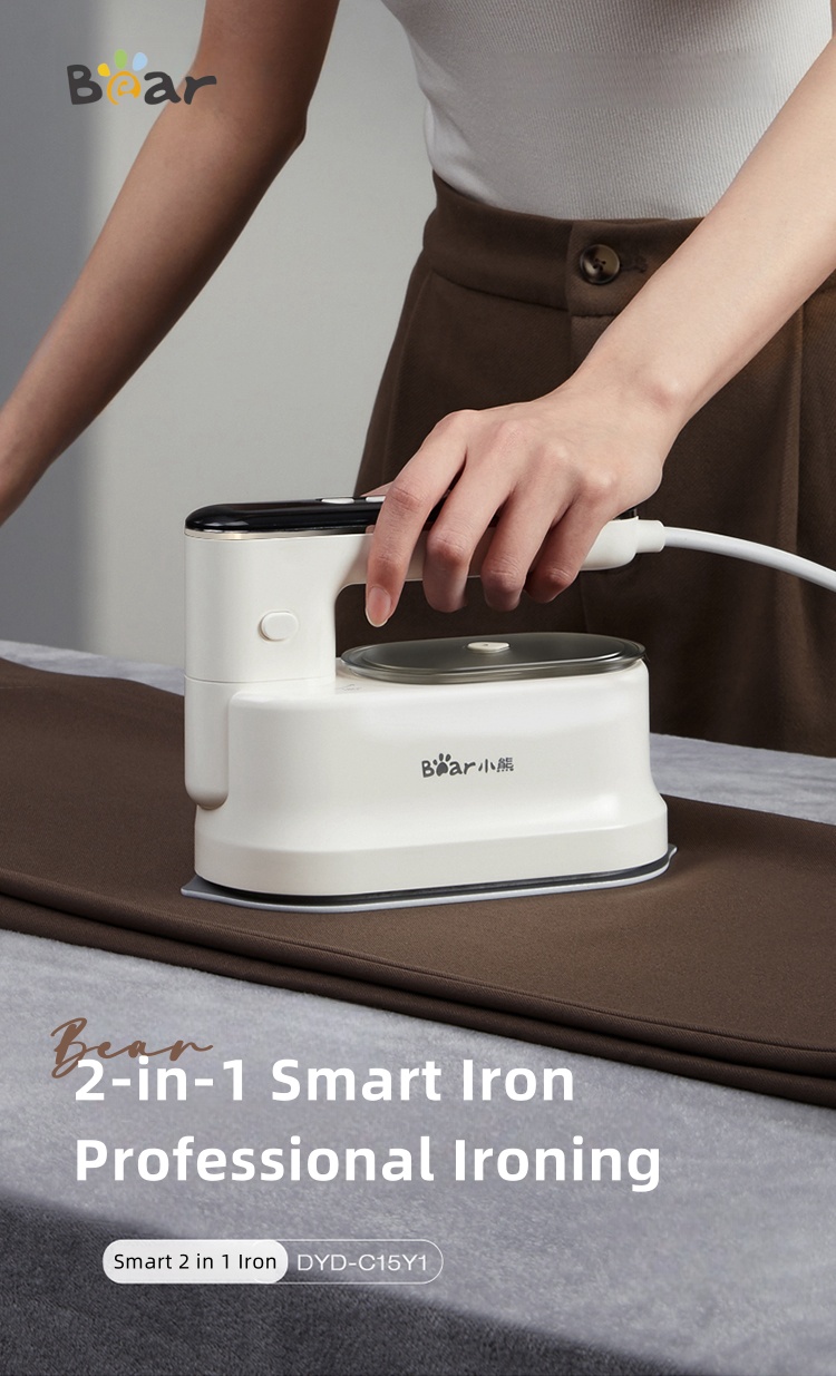 Bear Electric Steamer Iron for Clothes Flat Iron Handheld Garment ...