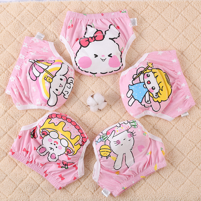 Children's training pants cartoon printing baby thin cotton cute ...