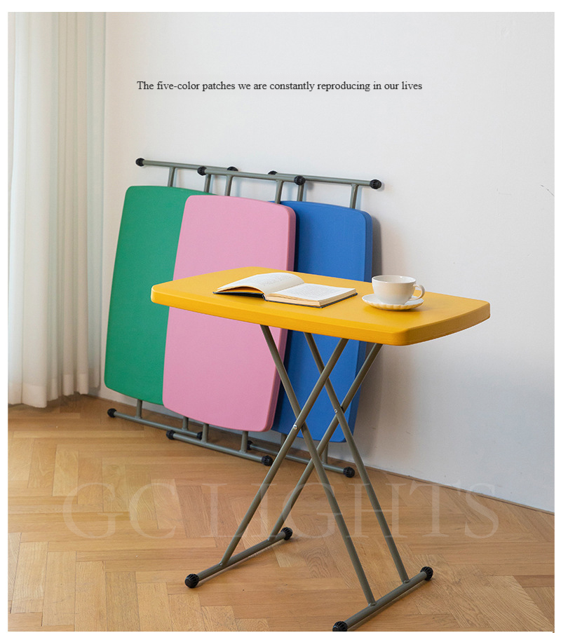 Personal Table Folding Table Adjustable Height Heavy duty Study table ...