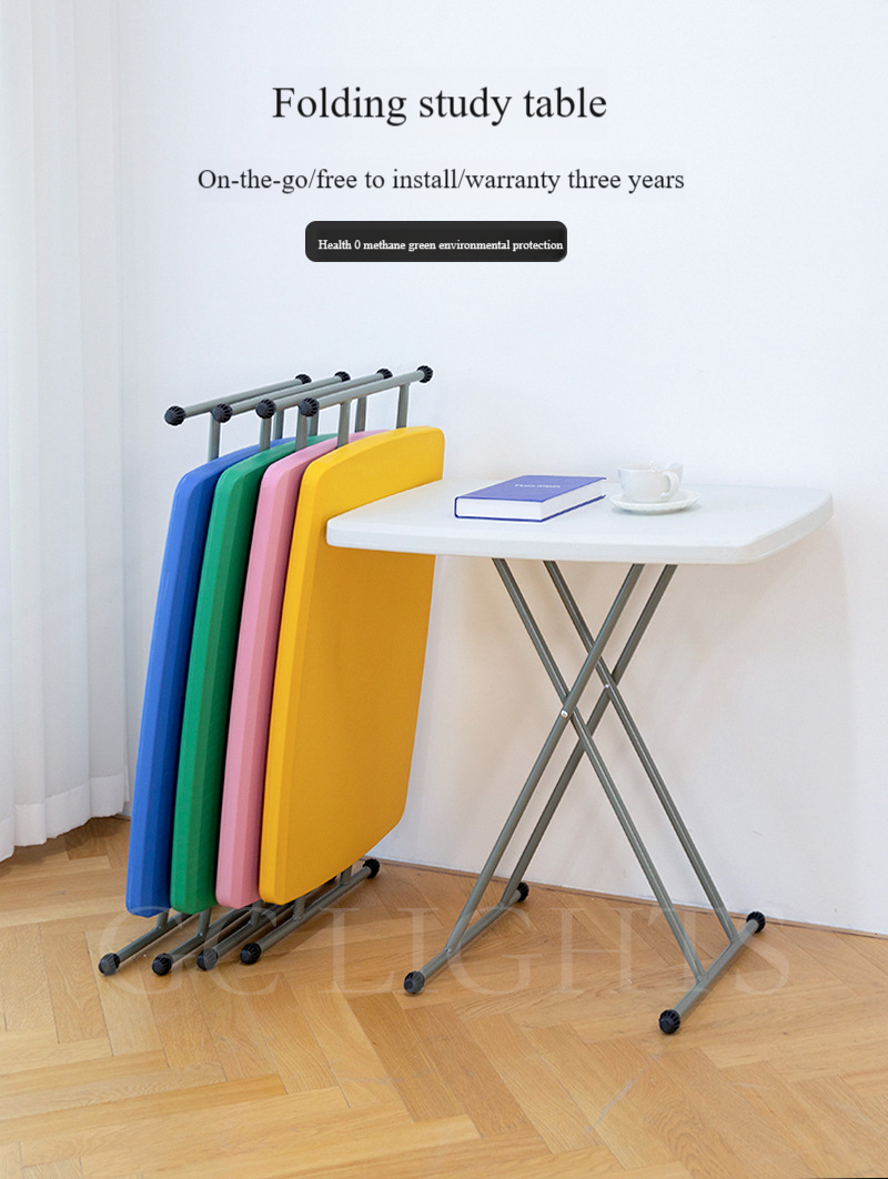 Personal Table Folding Table Adjustable Height Heavy duty Study table ...
