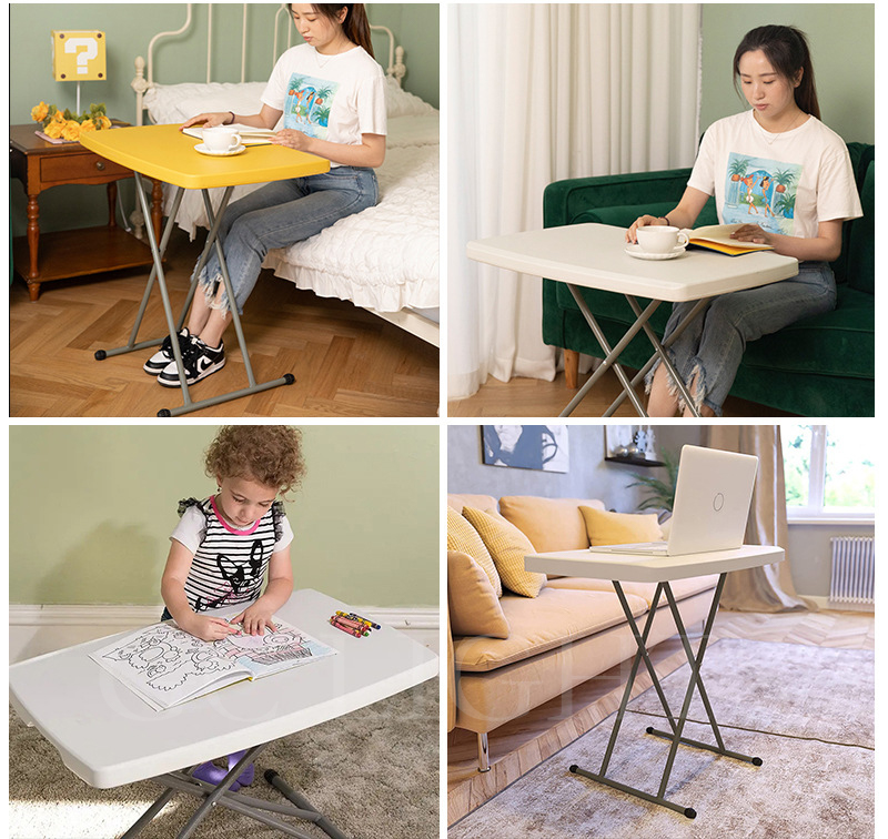 Personal Table Folding Table Adjustable Height Heavy duty Study table ...