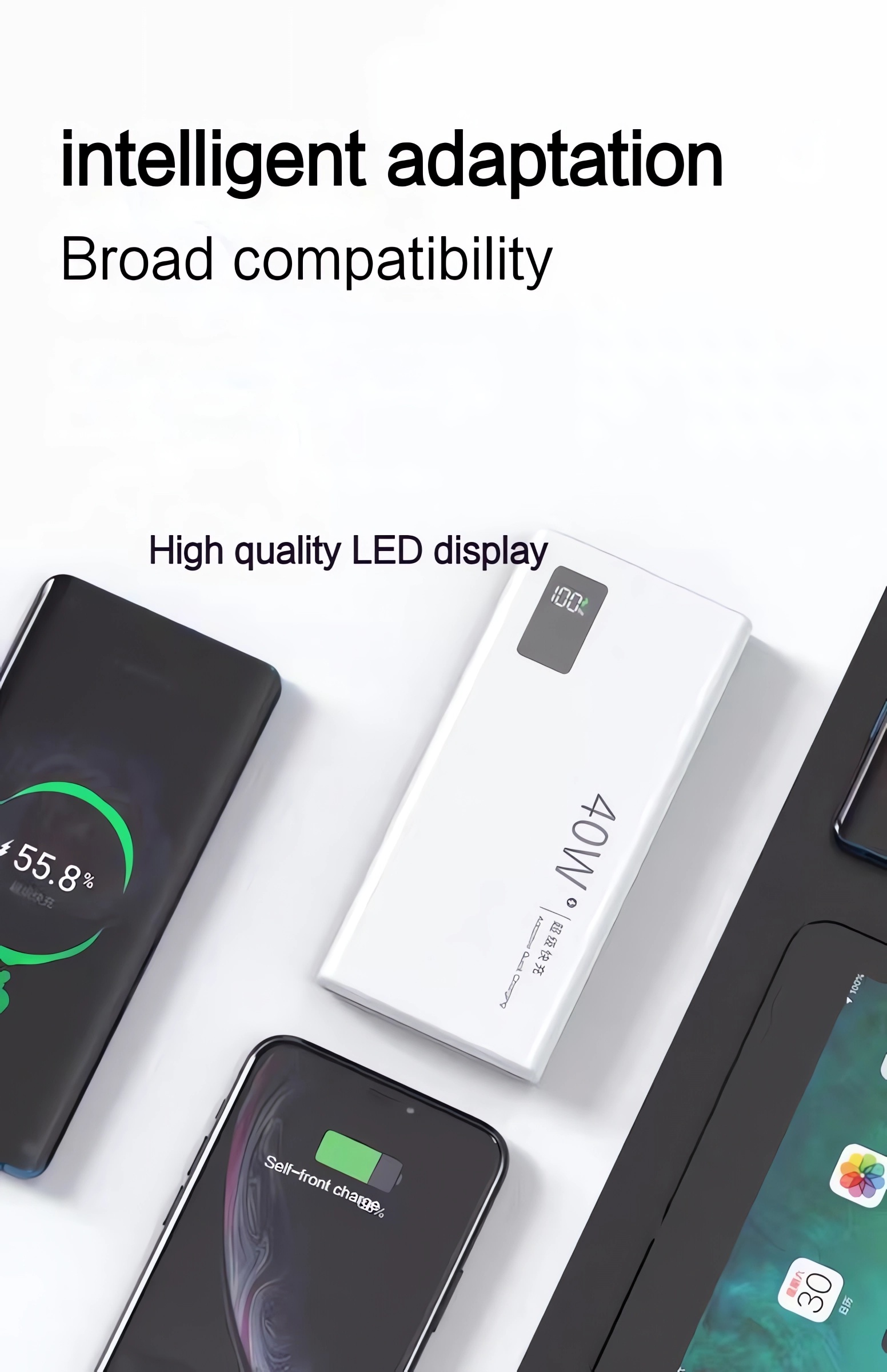 powerbank original 80000 mAH power bank fast charger with led digital ...