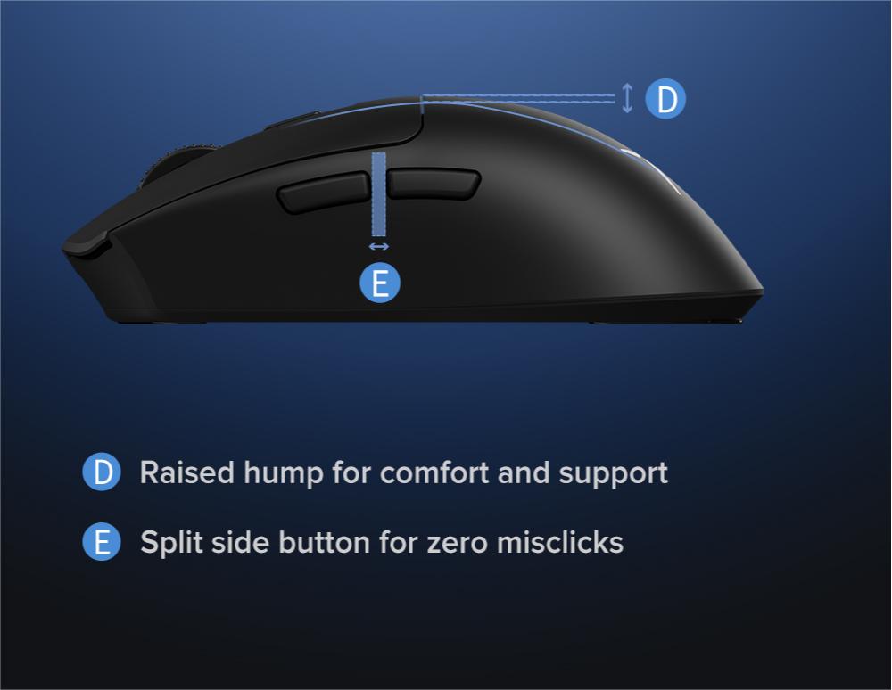 Delux M600 Series Wired & Wireless Rechargeable Gaming Mouse DPI MAX ...