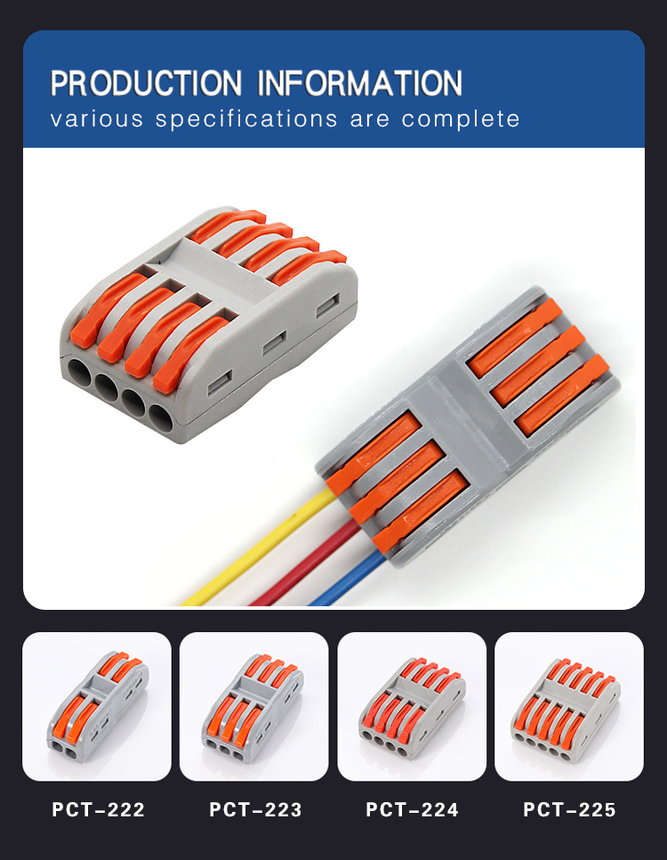 MIRCOE Wholesale 50PCS box-packed Quick Wire Terminal Connector ...