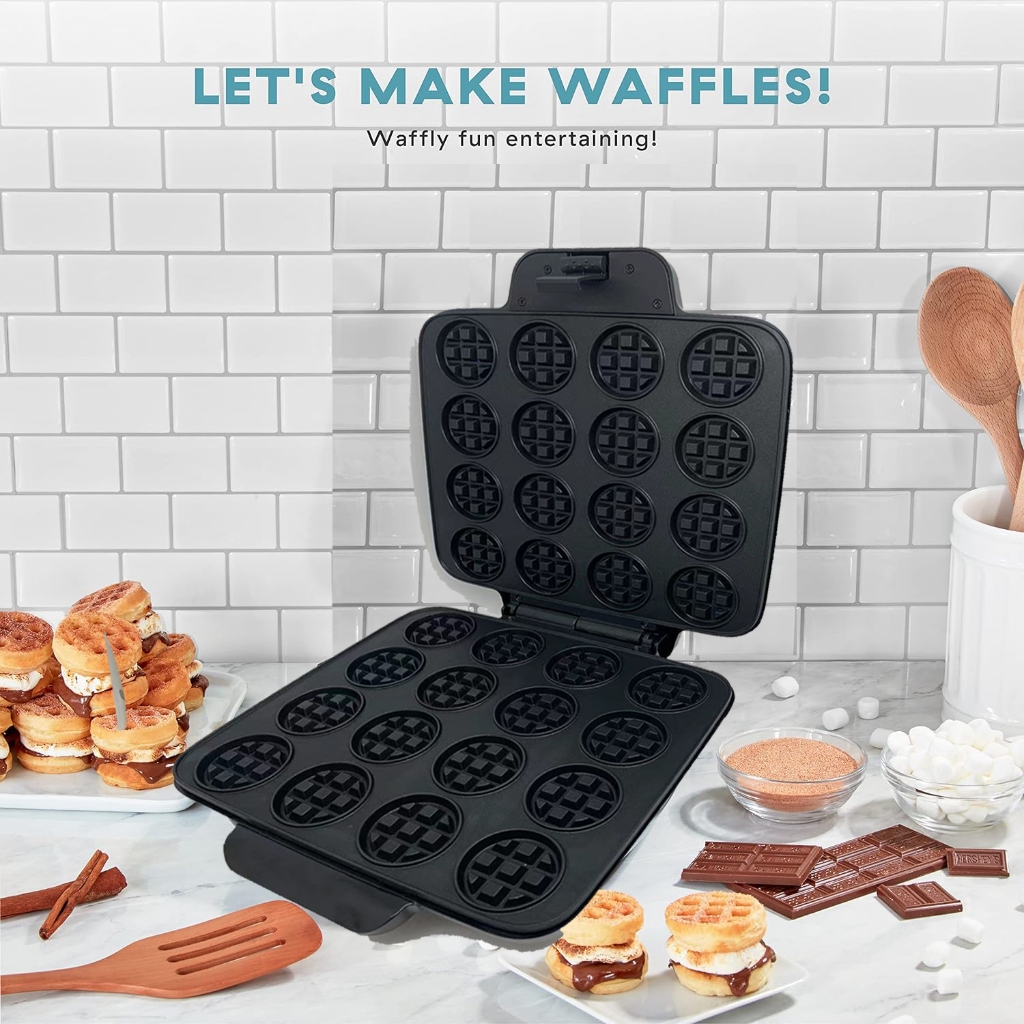 16 Hole Waffle Maker Electric Cake Maker Mini Waffle Machine Round ...