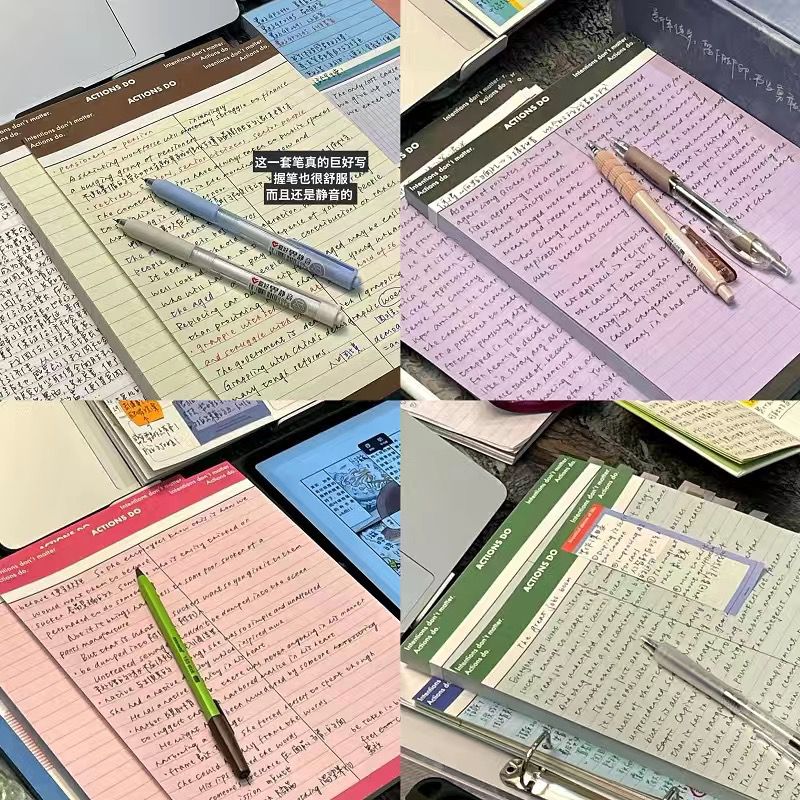 Ohaya | Actions Do | B5 Contrast Color Horizontal Line Notepad Large ...