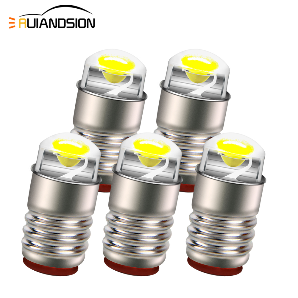 Ruiandsion Durable E5 LED Bulb 6V 12V White Warm White，E5 E5.5 Screw ...