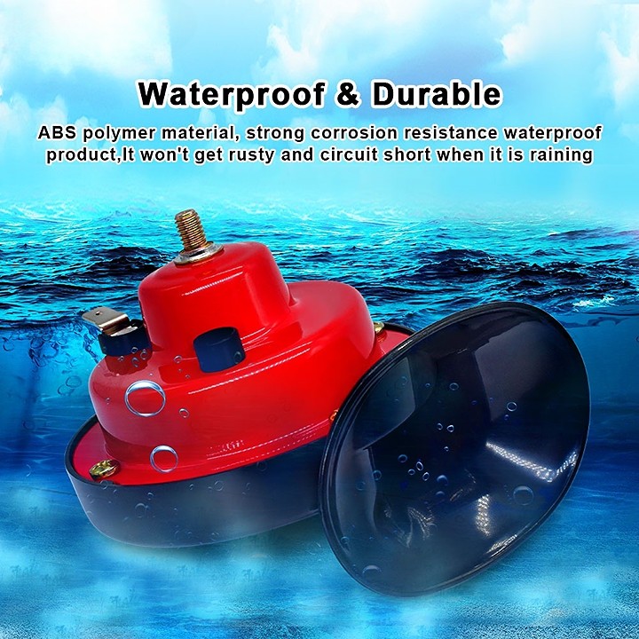 12v Dual Tone Car Snail Horn 2pcs 300DB Universal Car Snail Horn super ...