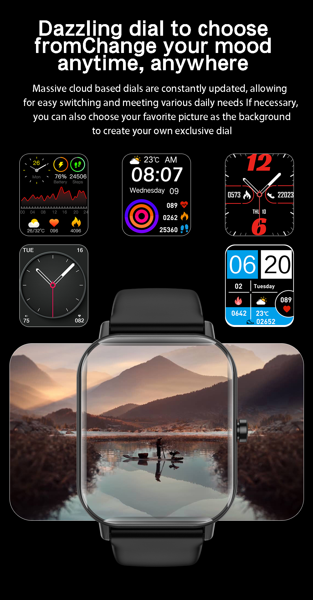 Aolon GTS Smart Watch for Men Women Bluetooth Call Health Monitoring ...