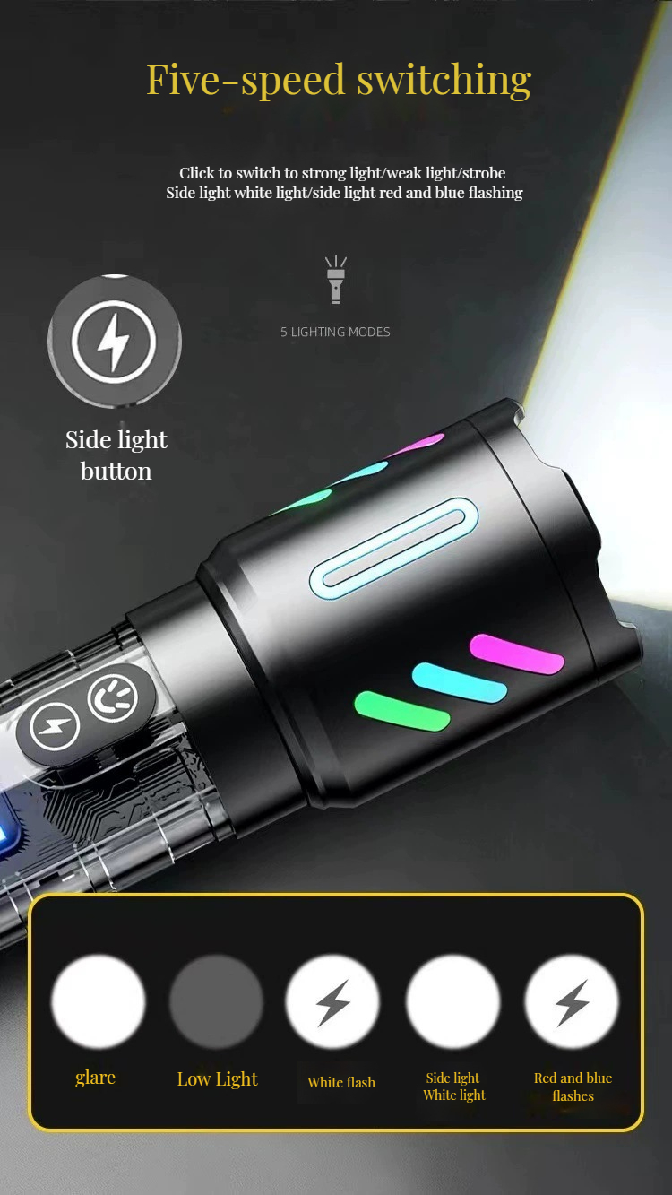 New multifunctional laser bead long-range Tpye-C charging built-in ...