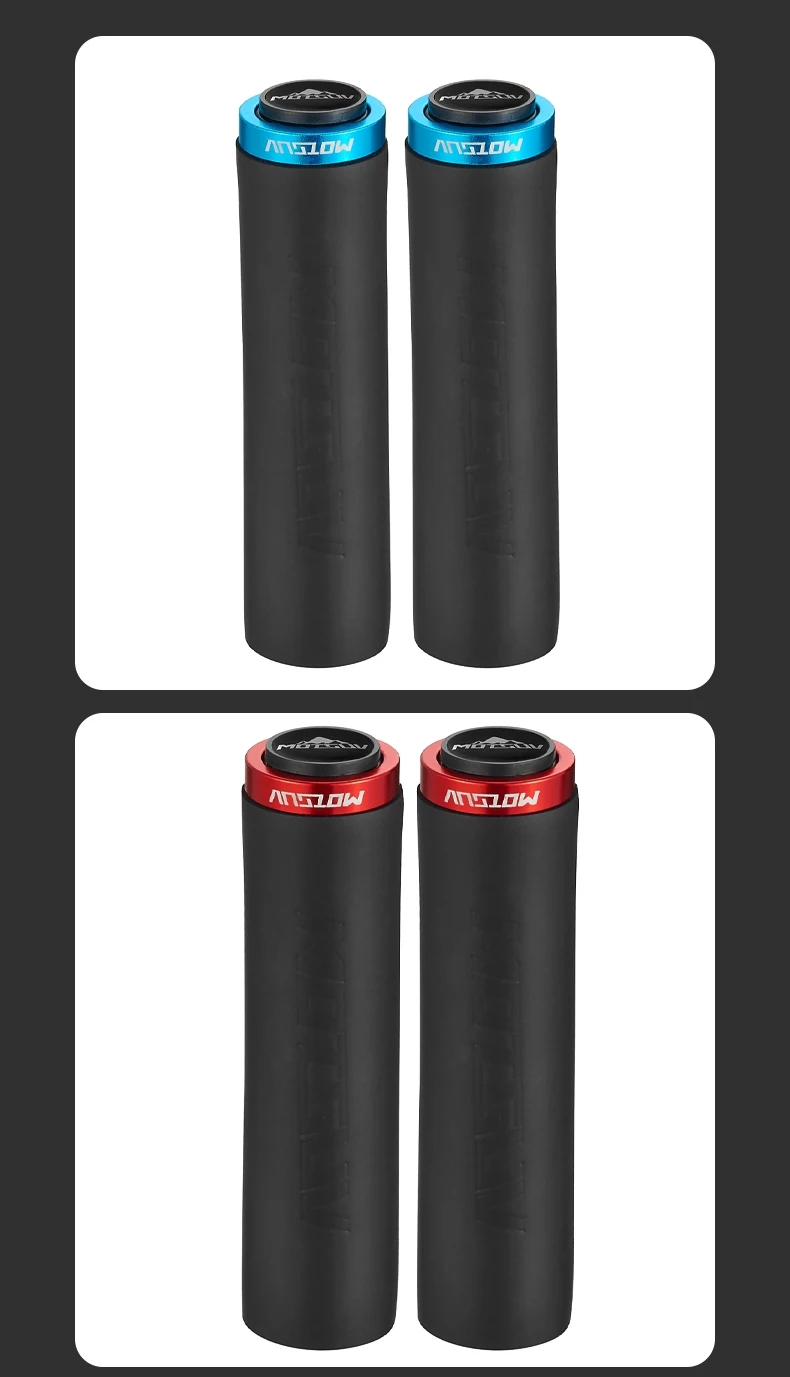 Bicycle Grips Silicone Handle Cover Unilateral Bilateral Lock Soft Non ...