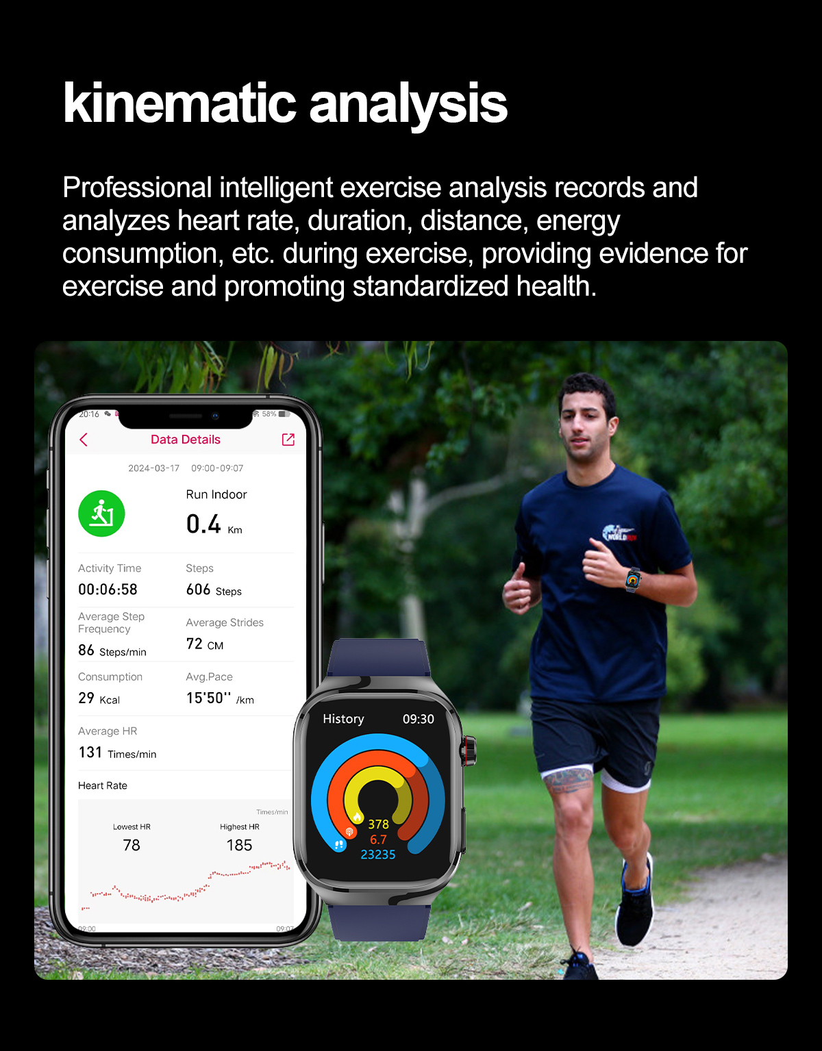 New TK16 Smartwatch Micro Examination Bluetooth Call ECG Body Fat ...