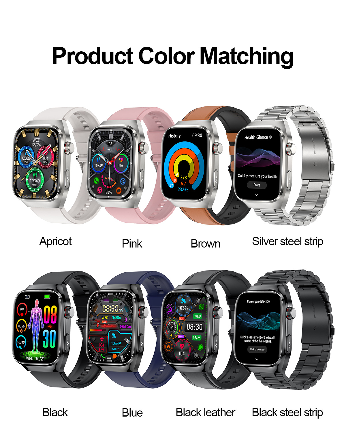 New TK16 Smartwatch Micro Examination Bluetooth Call ECG Body Fat ...