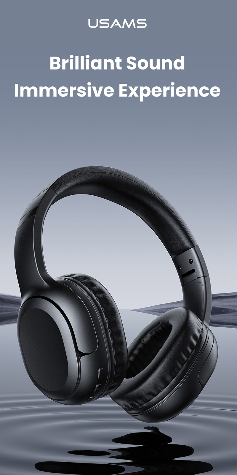 USAMS YG23 Bluetooth 5.3 Connectivity Headphones Wireless Headphones ...