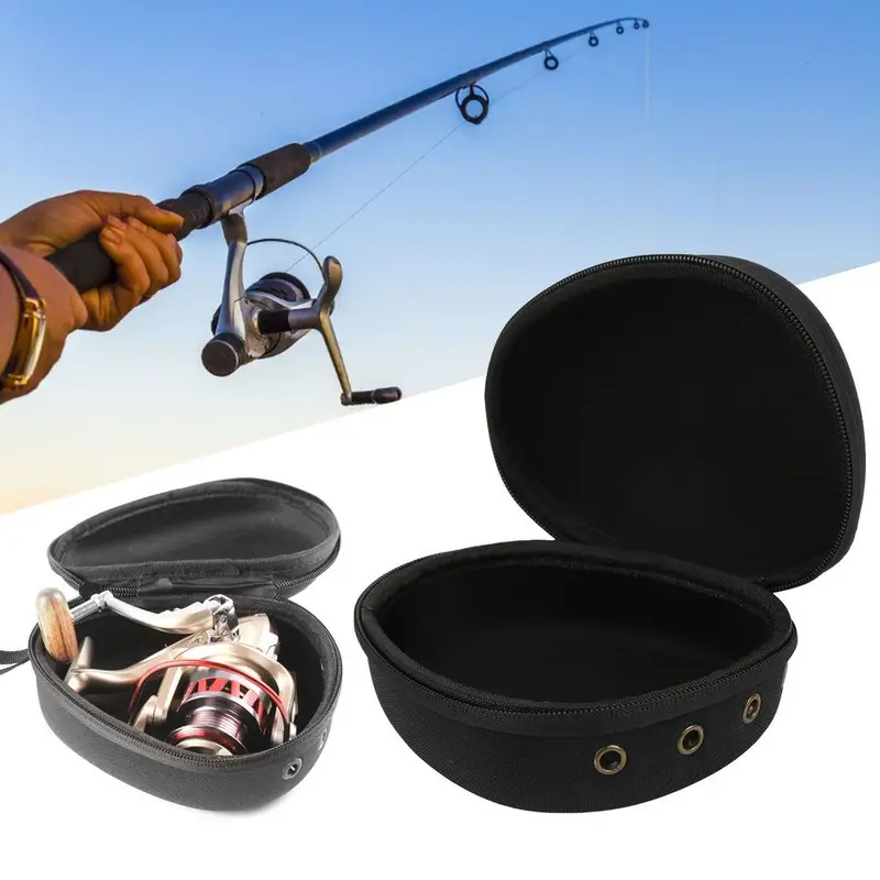 Portable EVA Fishing Reel Bag Protective Case Cover for Drum/Spinning ...