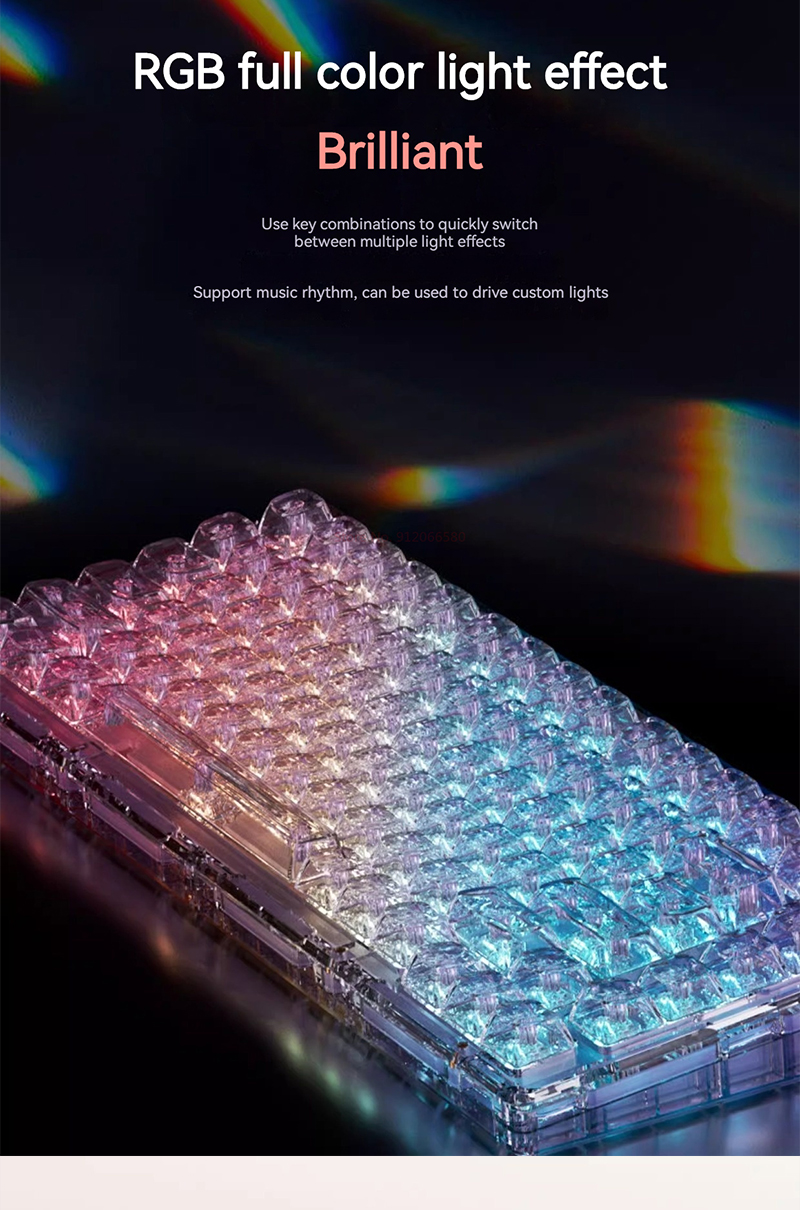 Akko MonsGeek ICE 75 Mechanical Keyboard Multi Modes RGB Backlit ...