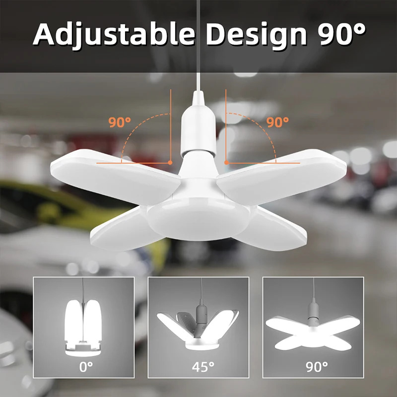 28W 4-Blade Fan LED Bulb Decorative Light 3-Blade/4-Blade Fan Light ...