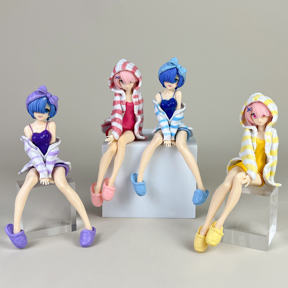 4 Style 14cm Re:Life In A Different World From Zero Anime Figure Rem ...