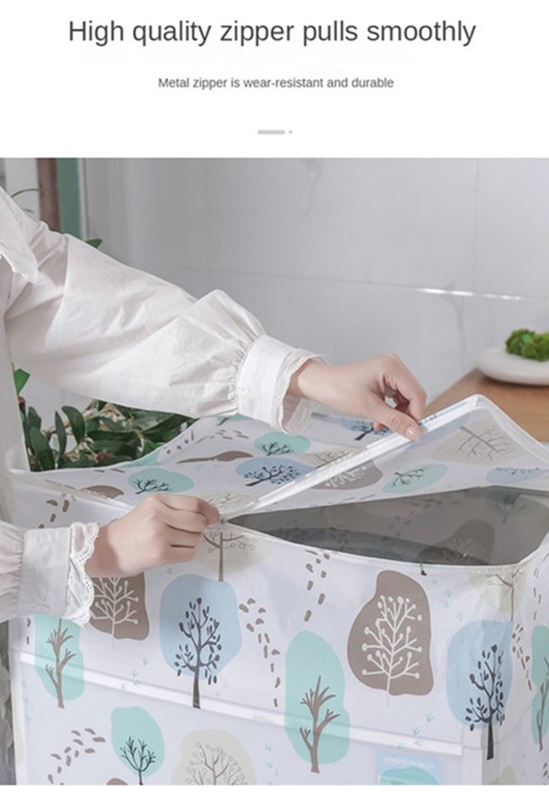 Washing Machine Dust Protection Cover PEVA Printed Thickened Waterproof ...