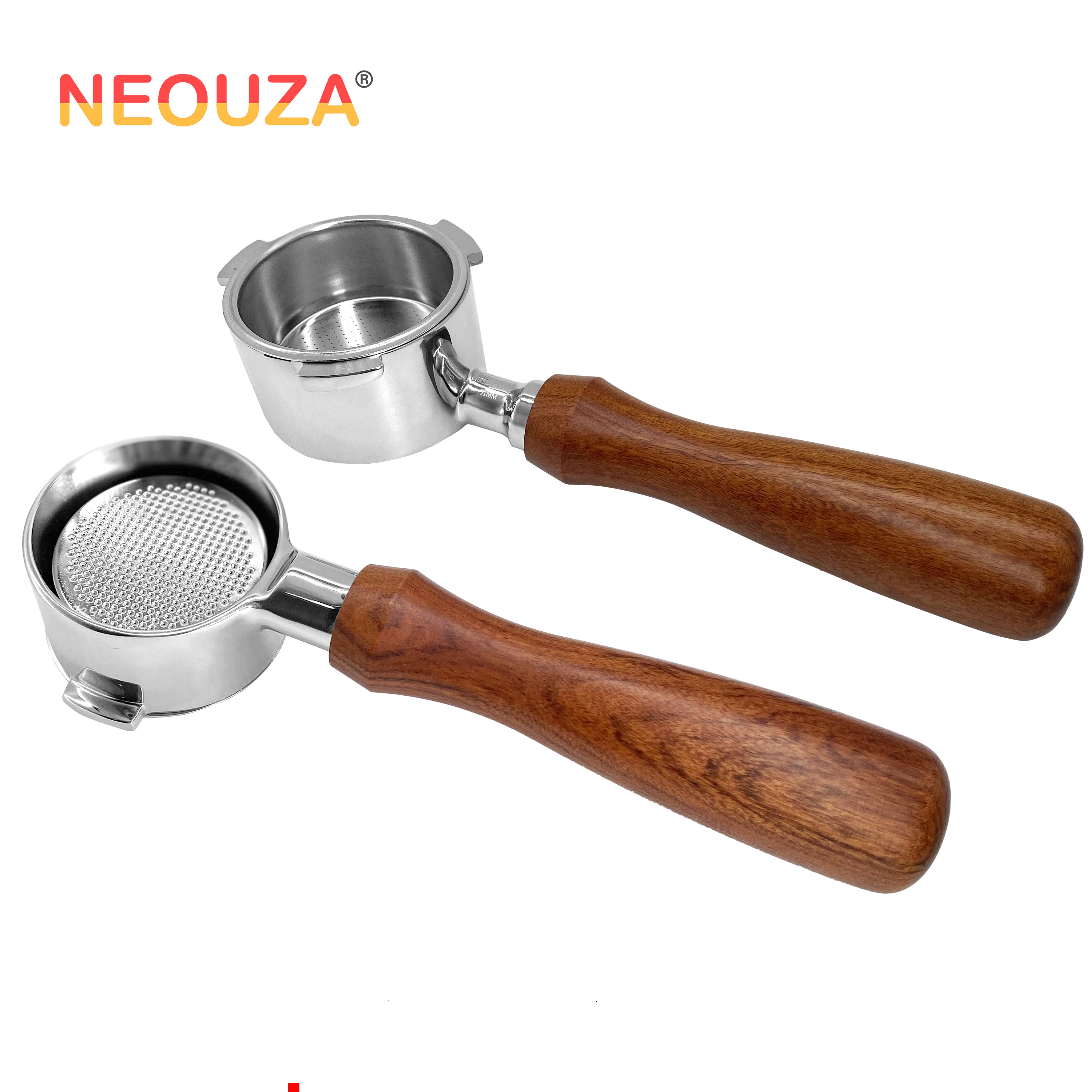 NEOUZA M10 M12 Portafilter Rosewood Handle Espresso Coffee Machine ...