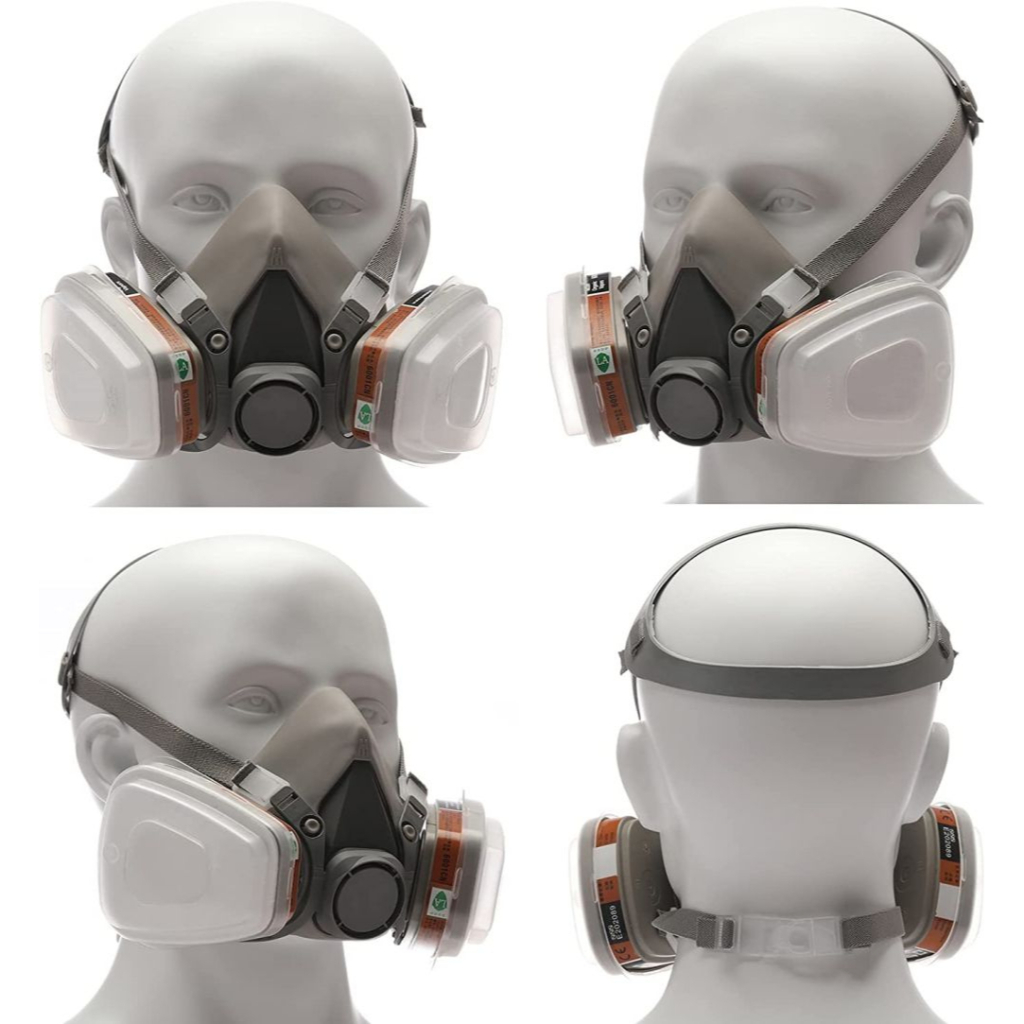 Reusable Respirator 3M Mask 6200 Gas Mask Half Face Safety Respirator ...