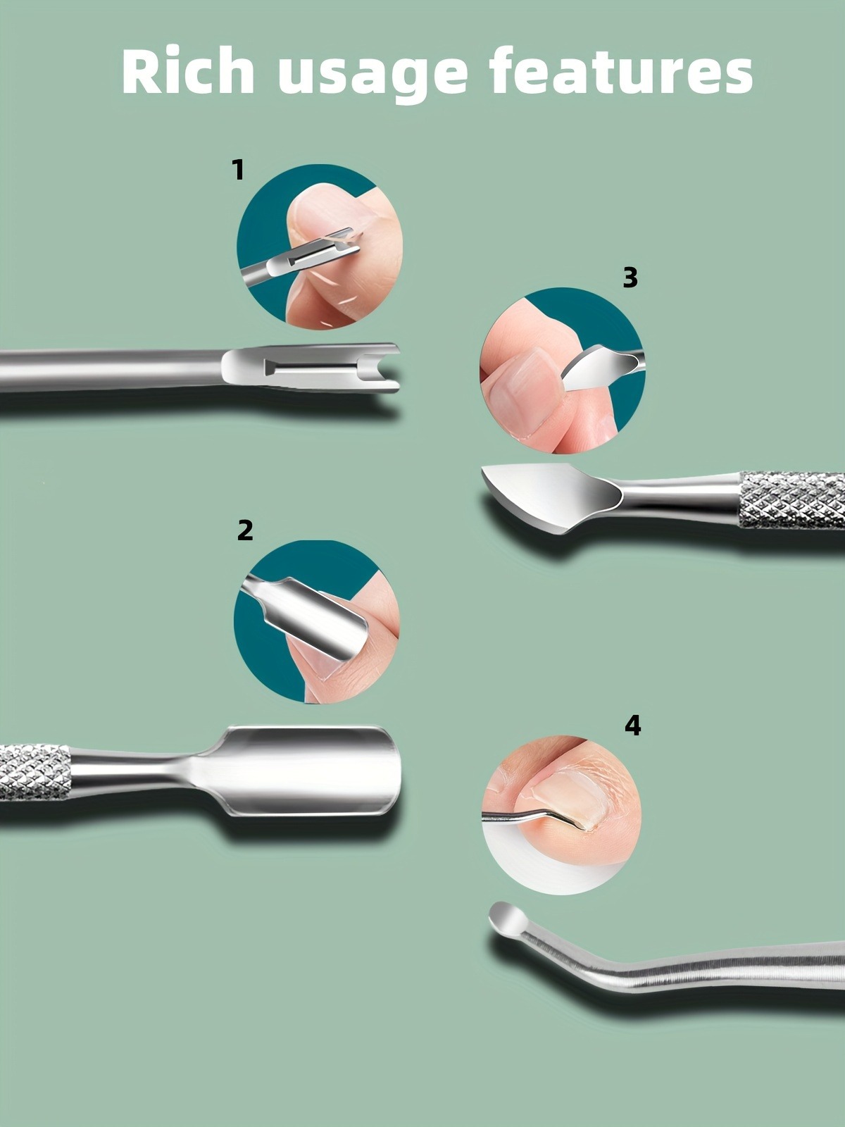 3Pcs Professional Ingrown Toenail Tool, Premium Stainless Steel Ingrown ...