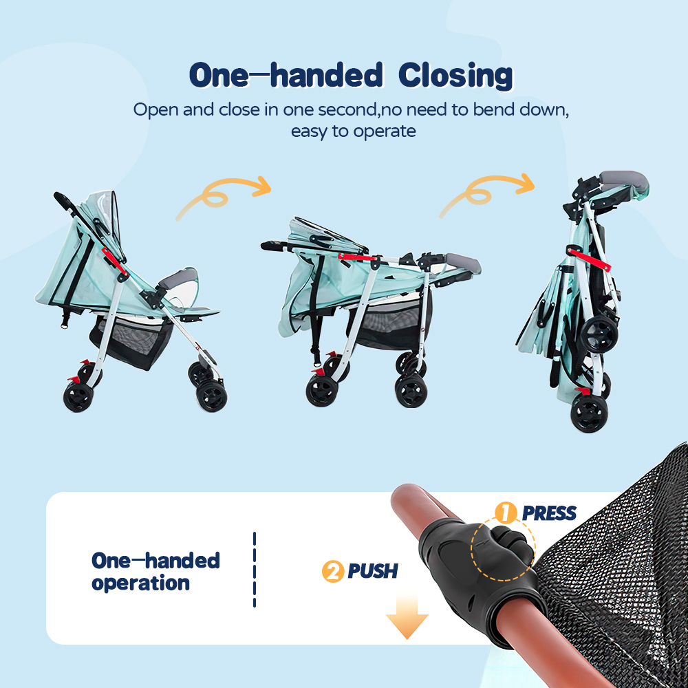 Stroller for Baby Two-Way Reversible 360 Rotating Baby Stroller One ...