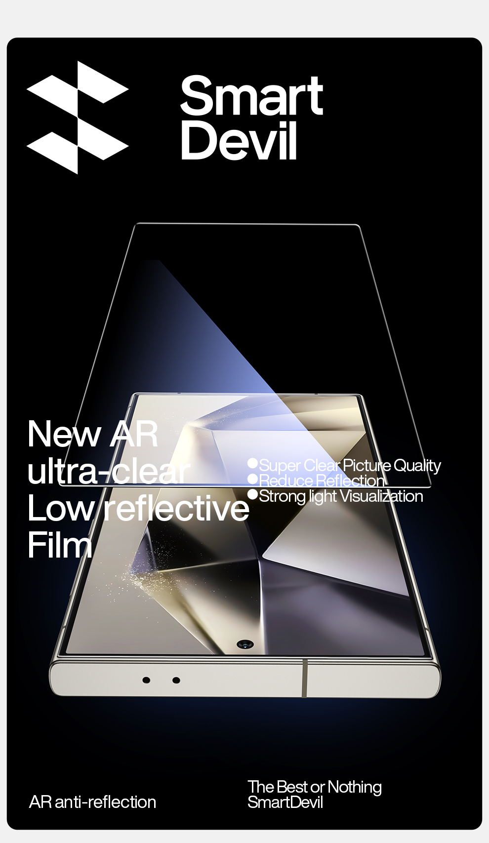 SmartDevil Tempered Glass For Samsung S24Ultra/S24+/S24 Enhanced ...