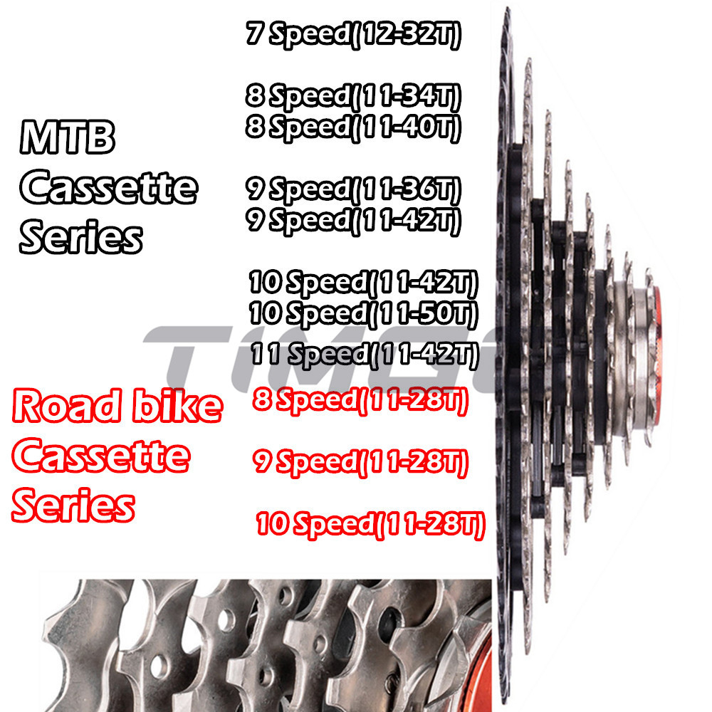 MTB Mountain Road Folding Bike 7/8/9/10 Speed Cassette Cogs Sprocket ...
