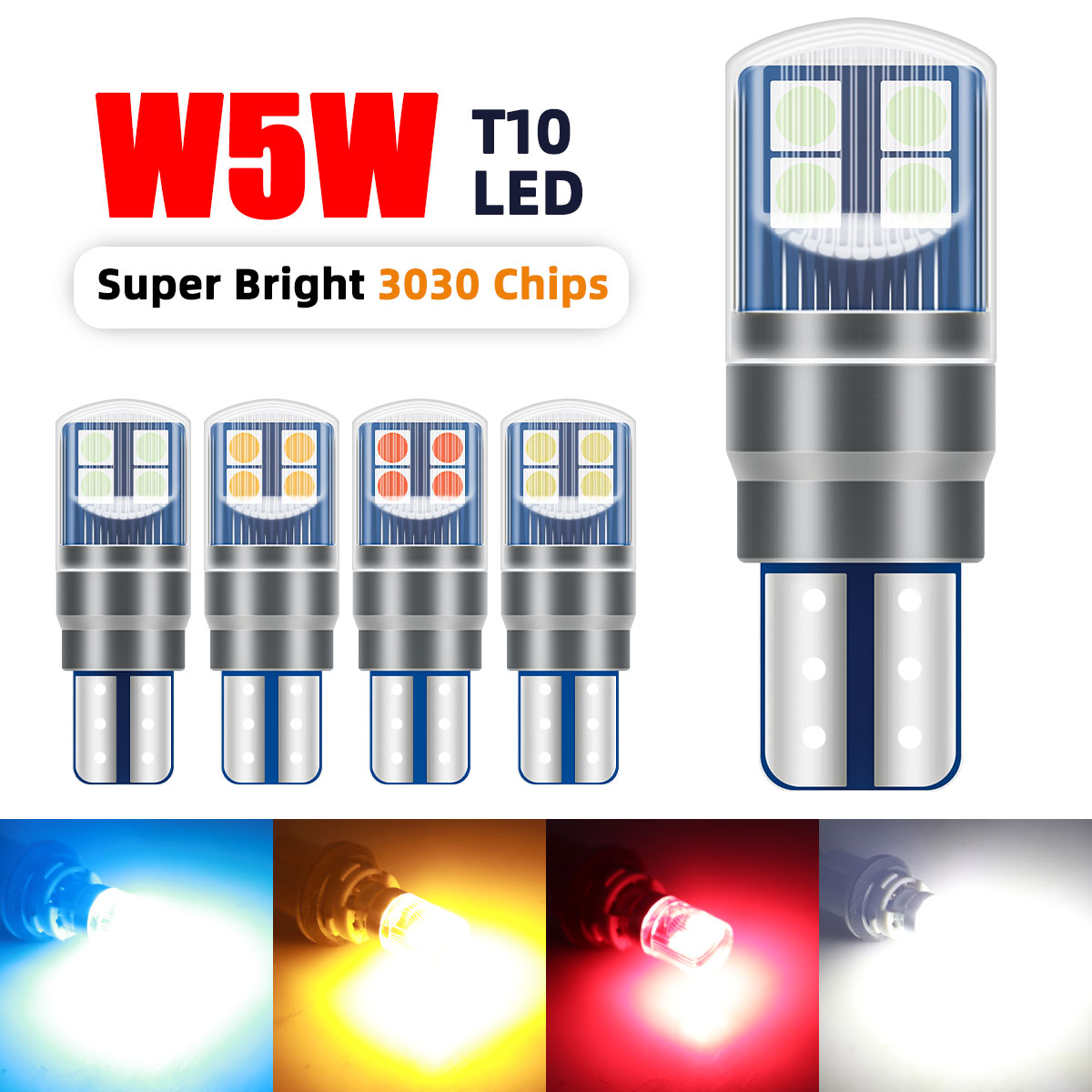 1pcs T10 Led Park Light W5W Blink/stable Light Motorcycle Led Turn ...