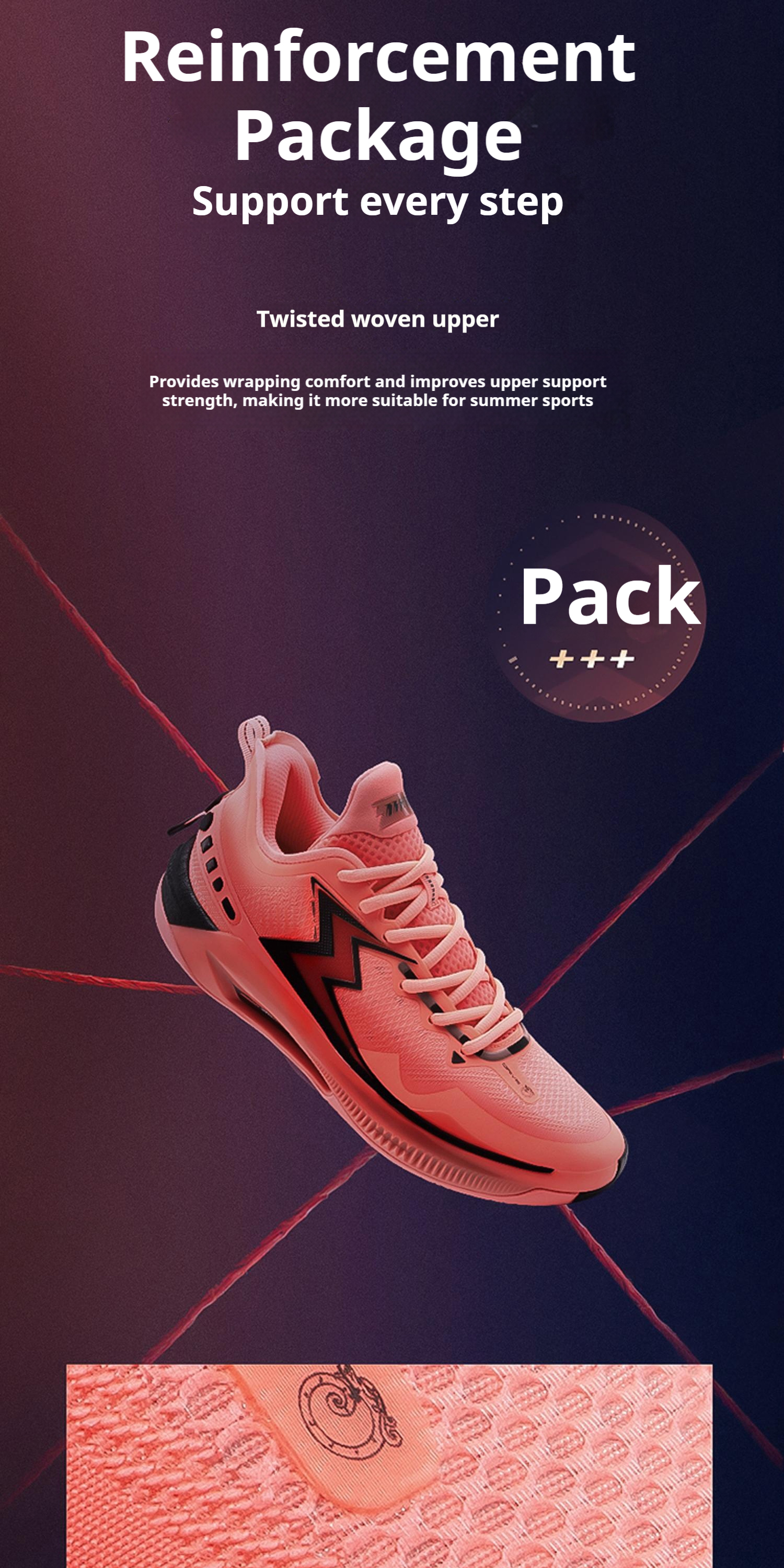 361 Degrees Big3 5.0 Quick Pro Men Basketball Shoes Wear-Resistant ...