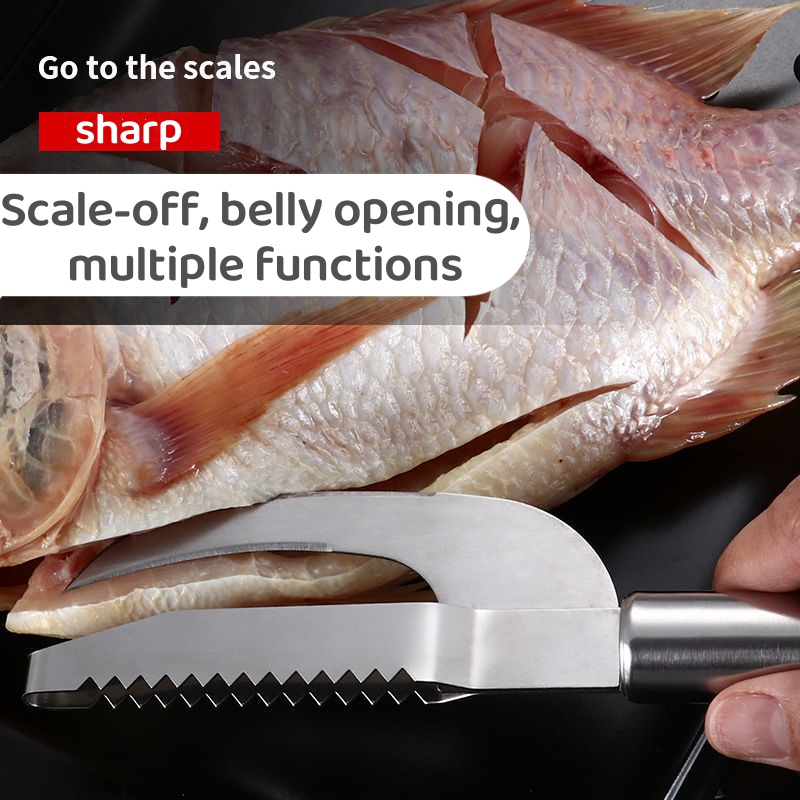 Multifunctional fish opening tool Stainless steel fish scale scraper ...