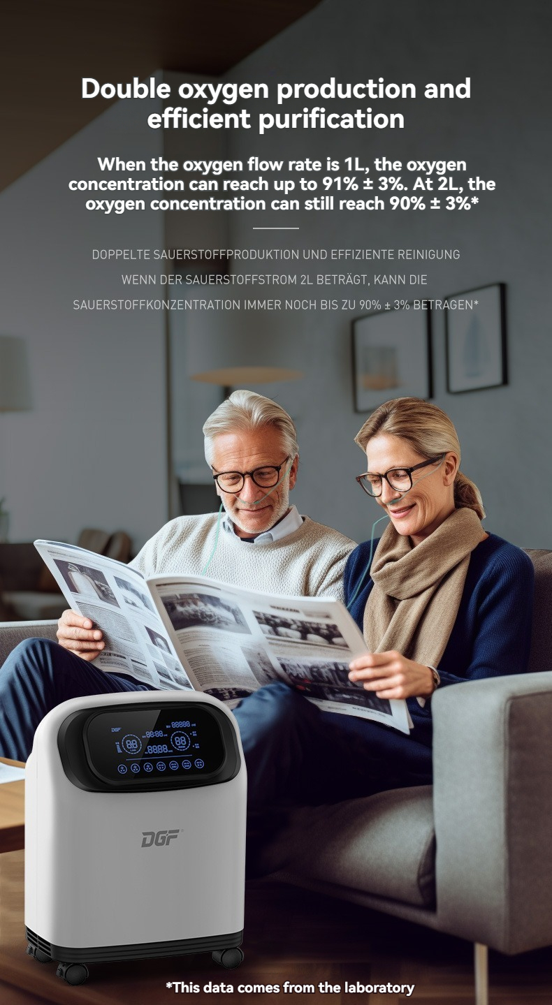 1-9L Oxygen Concentrator Household Portable Oxygen Machine Oxygen Inhalation Machine Household ...