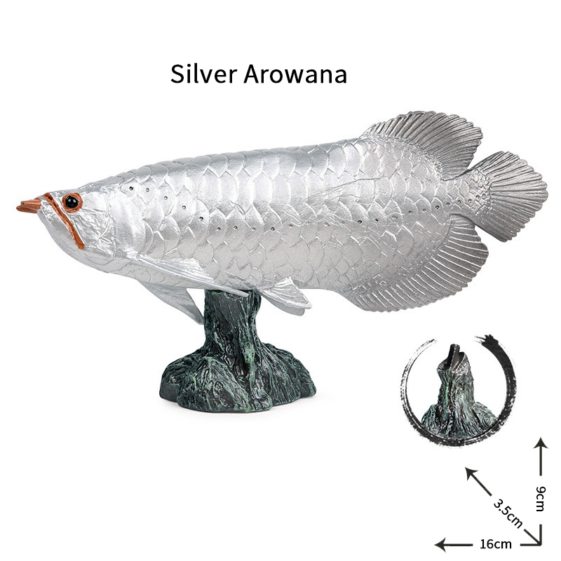 Marine Animal Arowana Alligator Gar Ornamental Fish Model Children ...