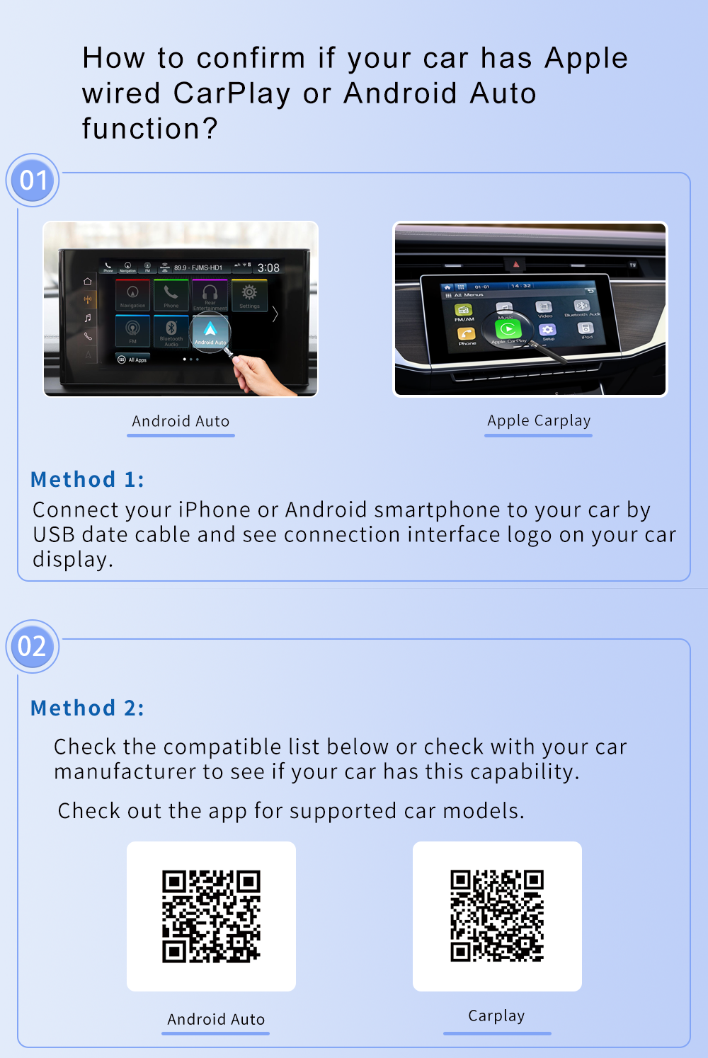 XUDA Smart Carplay AI Box 2 In 1 Wired to Wireless Mini Car Play USB ...