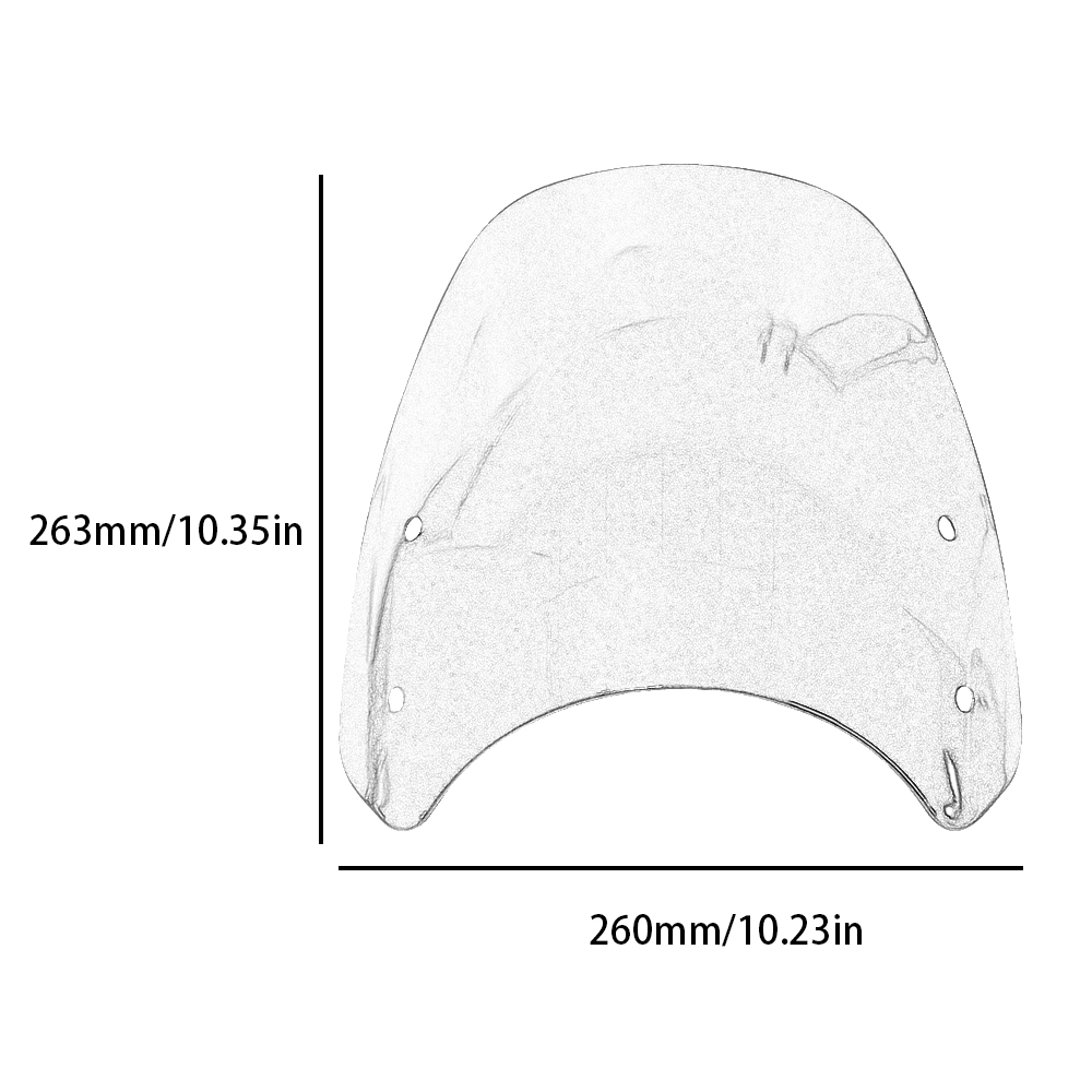 Applicable to Triumph T100 T 100 windshield motorcycle modification ...