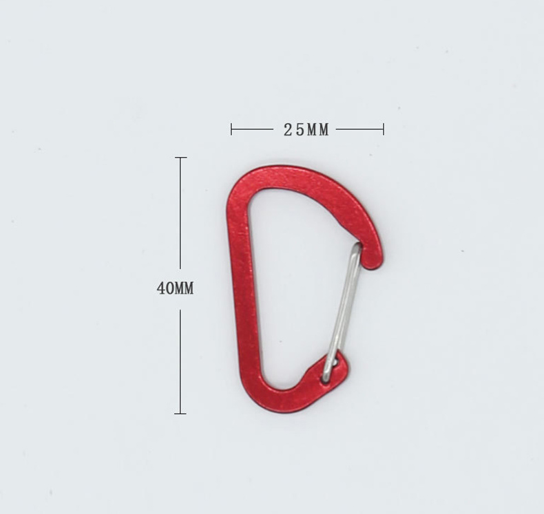 20pcs/Lot Outdoor Travel Mini Carabiners Lightweight Aluminum Alloy ...